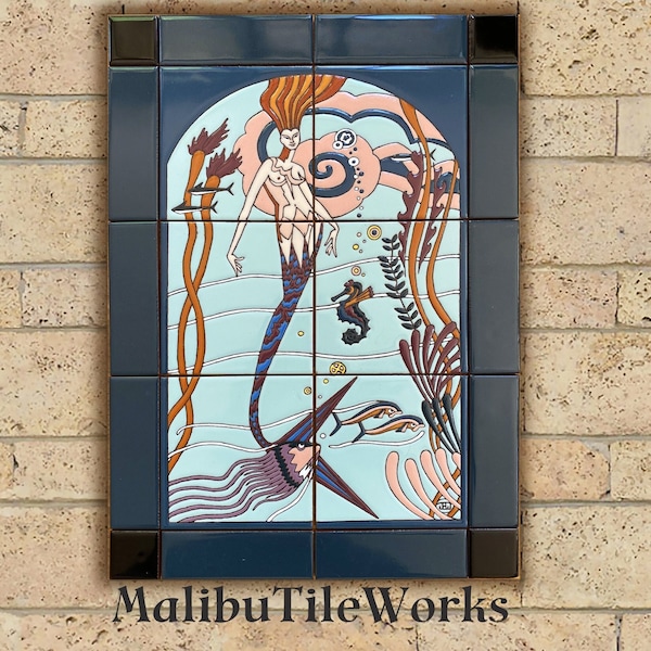 Mermaid Tile - Etsy