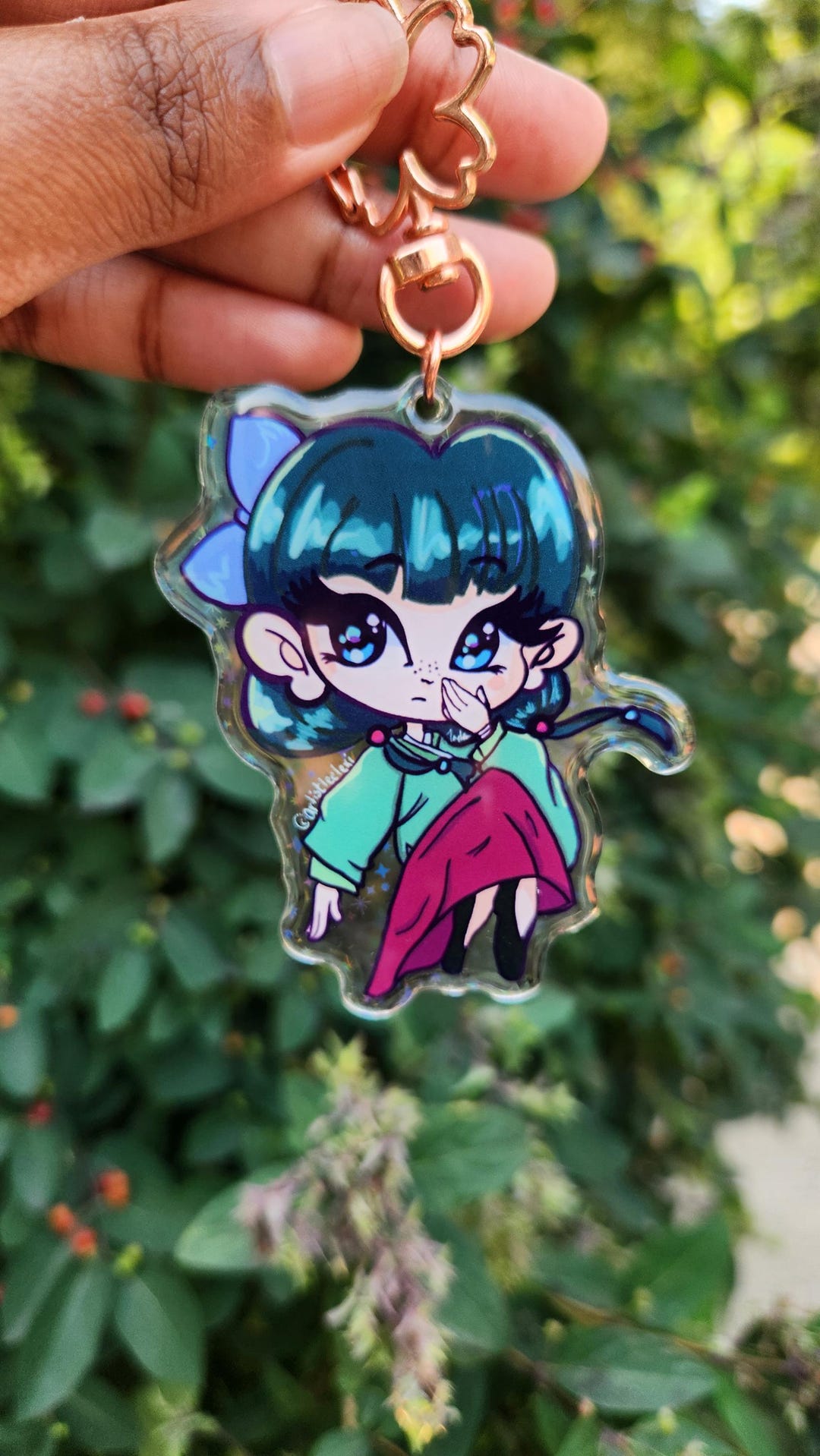 Maomao Palace Holographic Keychain - Etsy