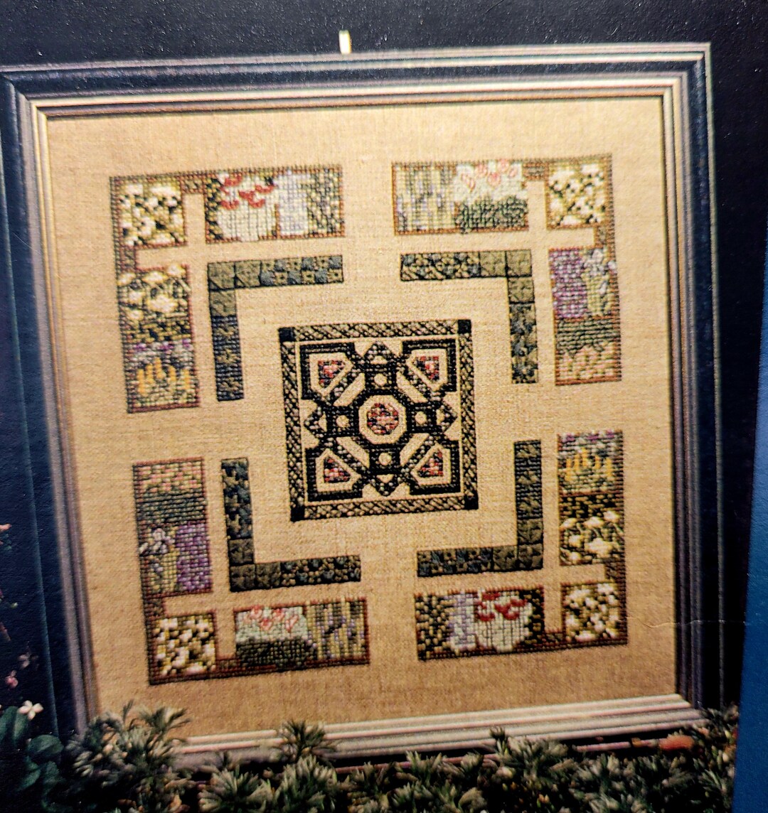 Sixteenth Century English Knot Garden Counted Cross-stitch Pattern by Liz Turner Diehl for ...