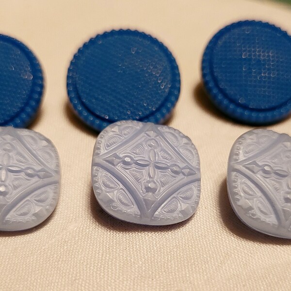 Blue Glass Buttons - Etsy