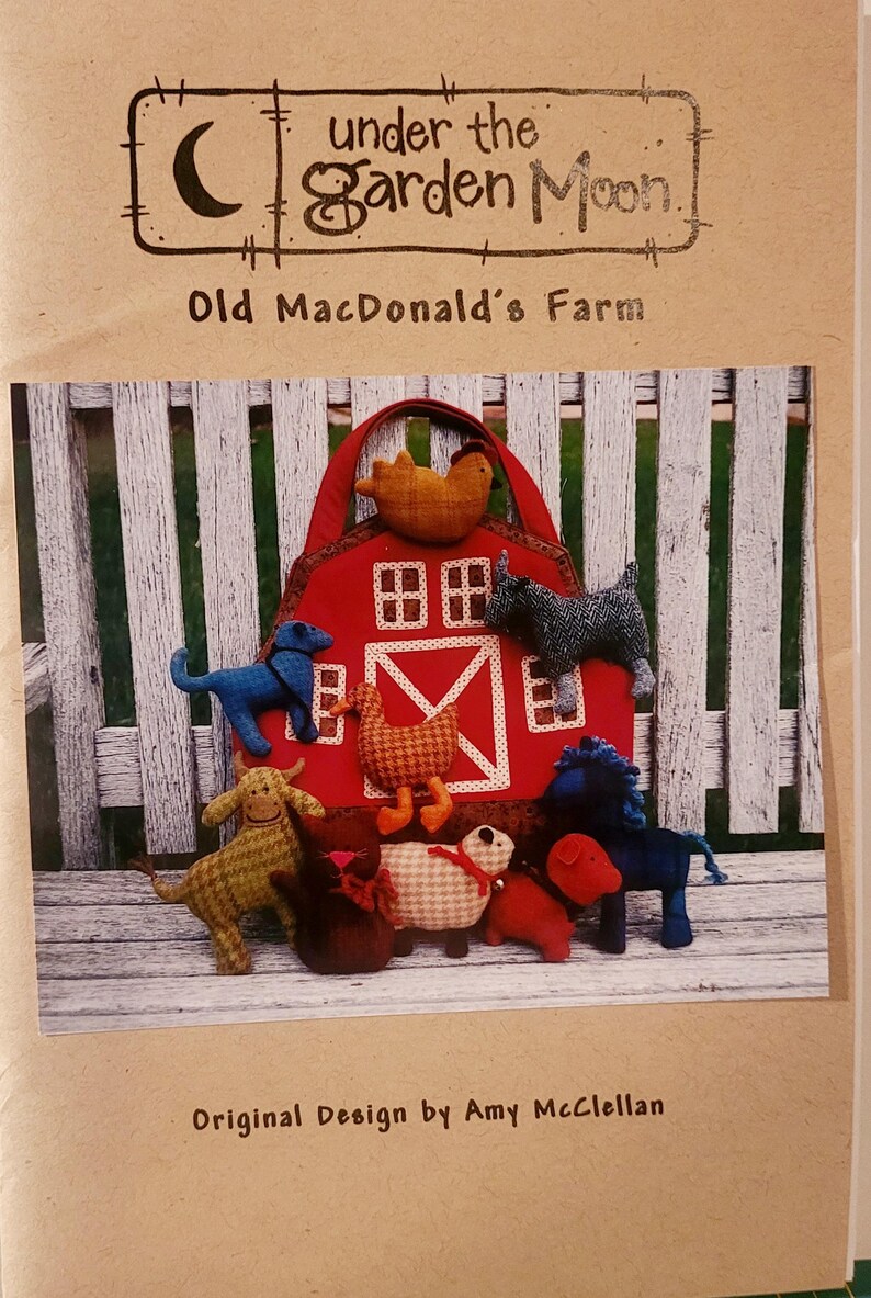 Old Mcdonald's Farm Wool Applique Pattern Designed by Amy Mcclellan for ...