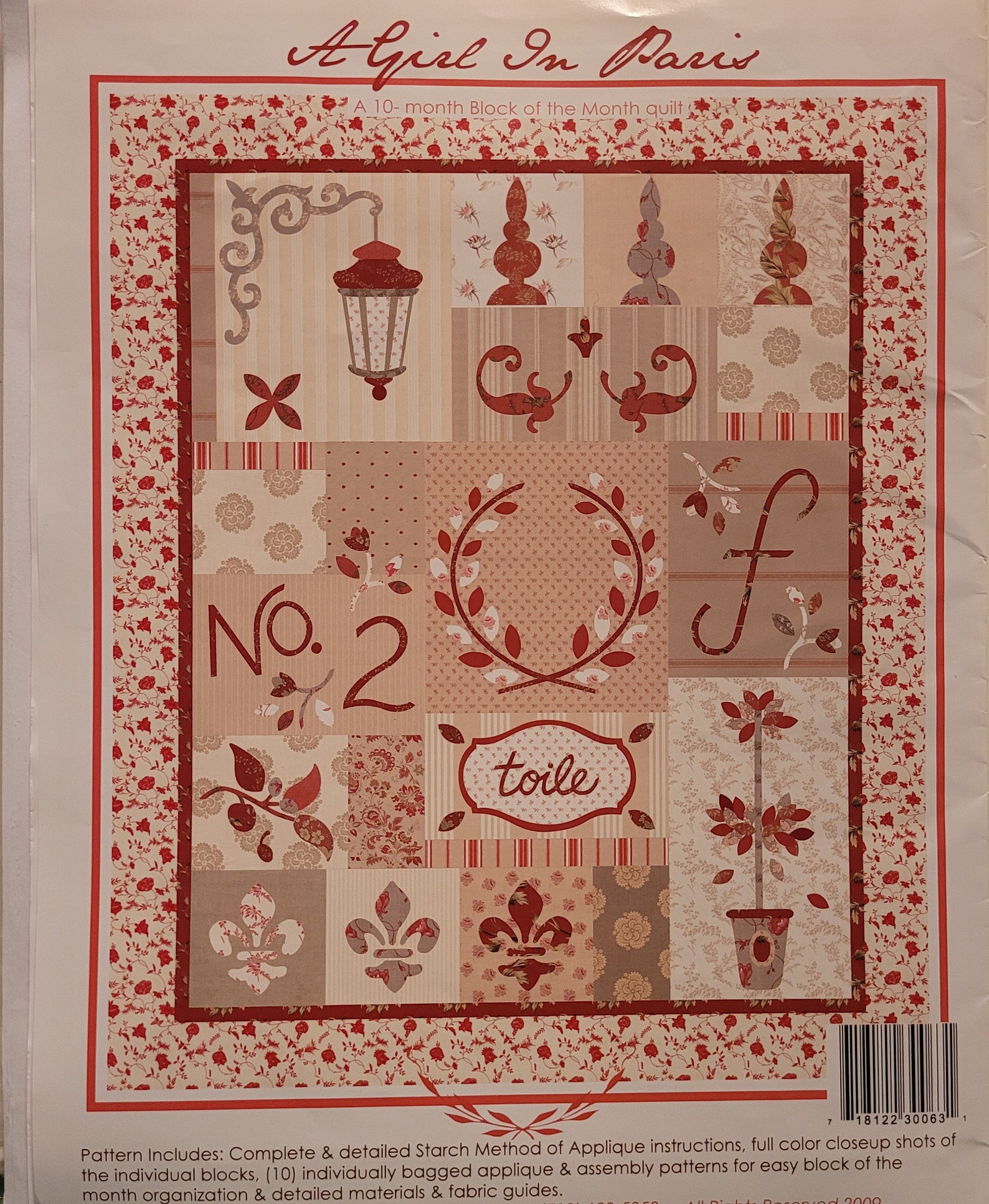 A Girl in Paris Quilt Pattern From Fig Tree & Co. - Etsy