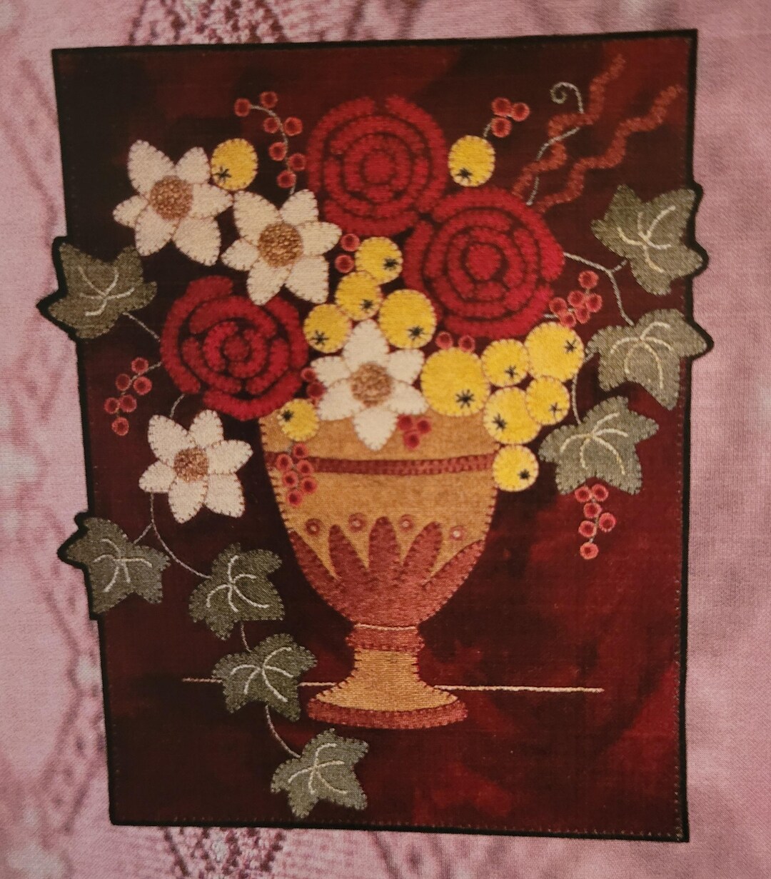 Wool Applique Kit for Centerpiece Celebration Wall Hanging From Wooly ...