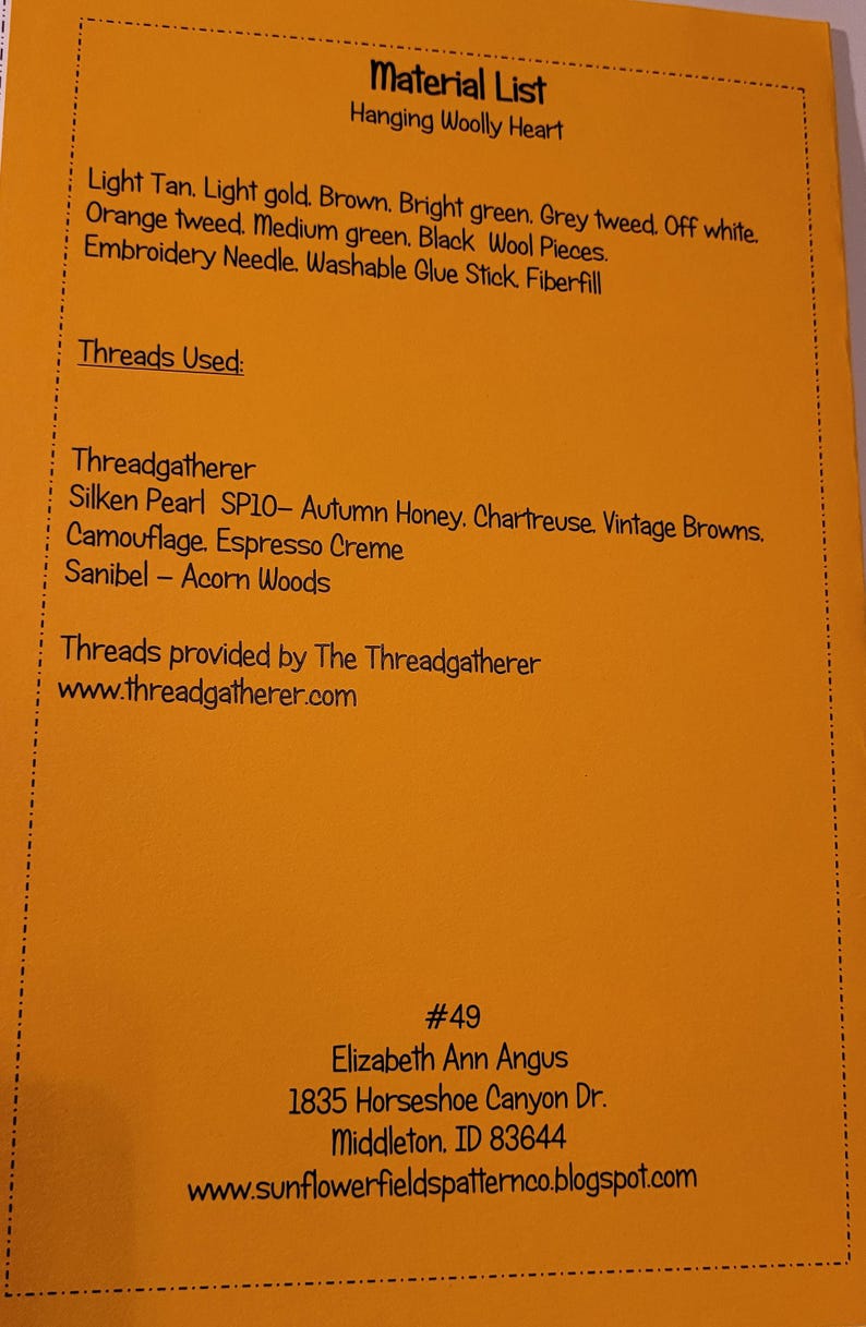 Wooly Heart Two Summer Wool Applique Pattern From Sunflower Fields ...