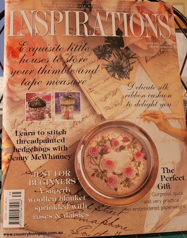 Set of 3 Issues of Inspirations: the World's Most Beautiful Embroidery ...