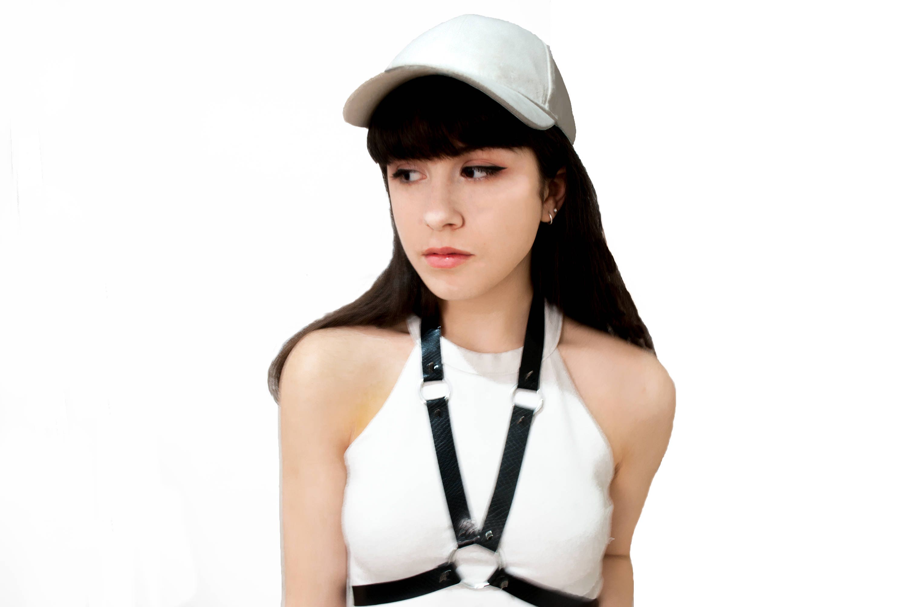 RINGU Harness Hoops and Black Boa With Tacks LIMITED EDITION | Etsy