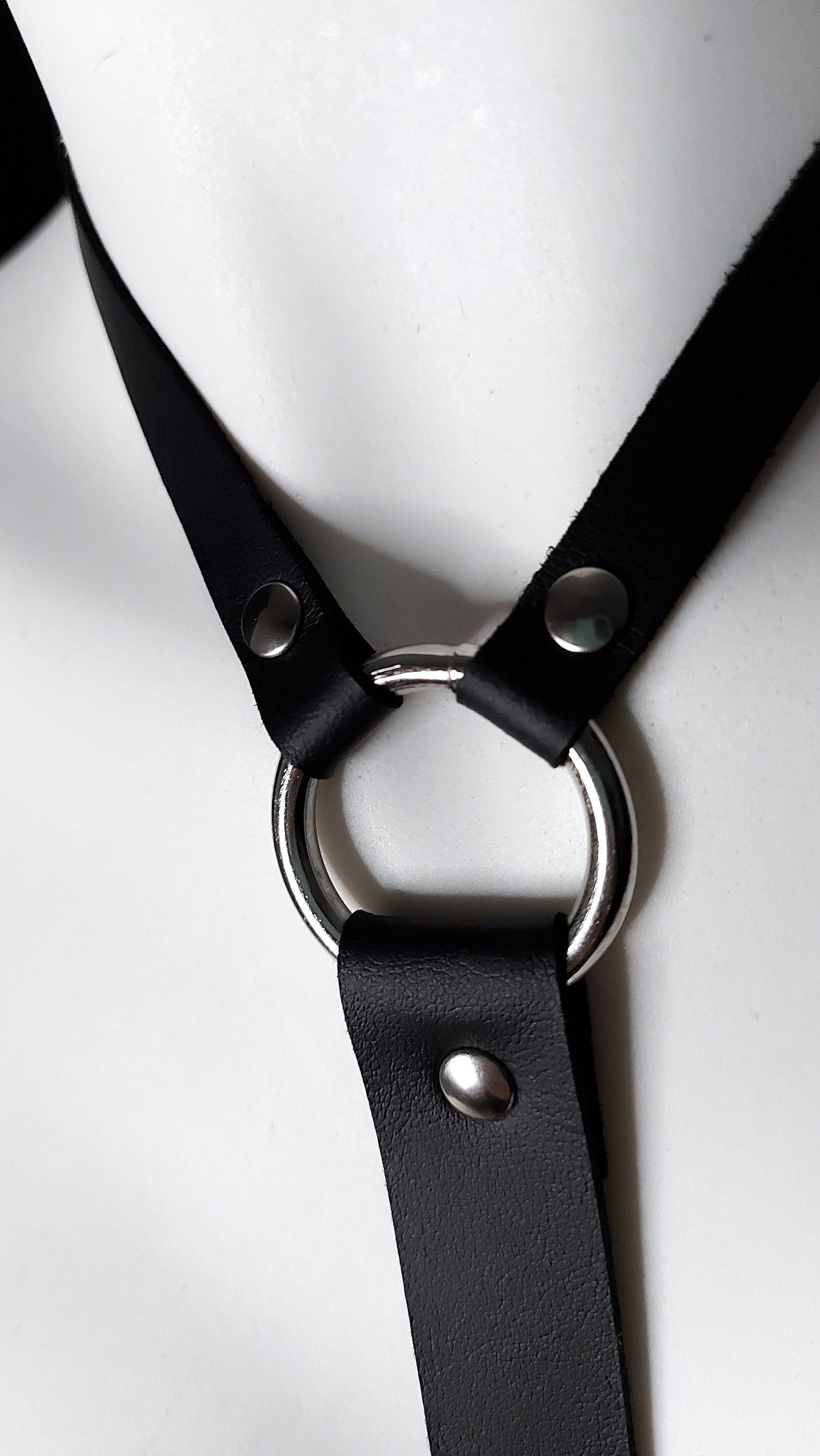 RINGU Harness Hoops and Black Boa With Tacks LIMITED EDITION - Etsy