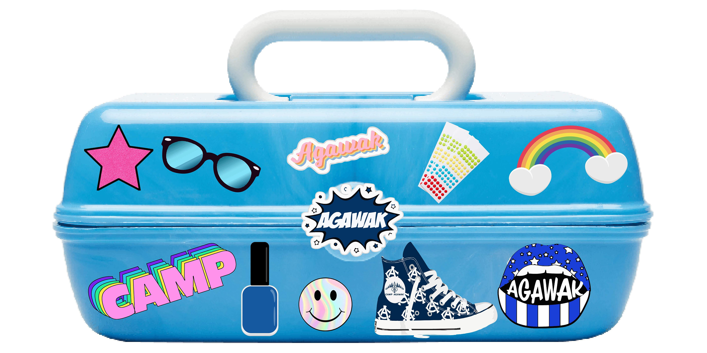 Removable Sleepaway/overnight Camp Stickers. Use on Caboodles, Drawers ...