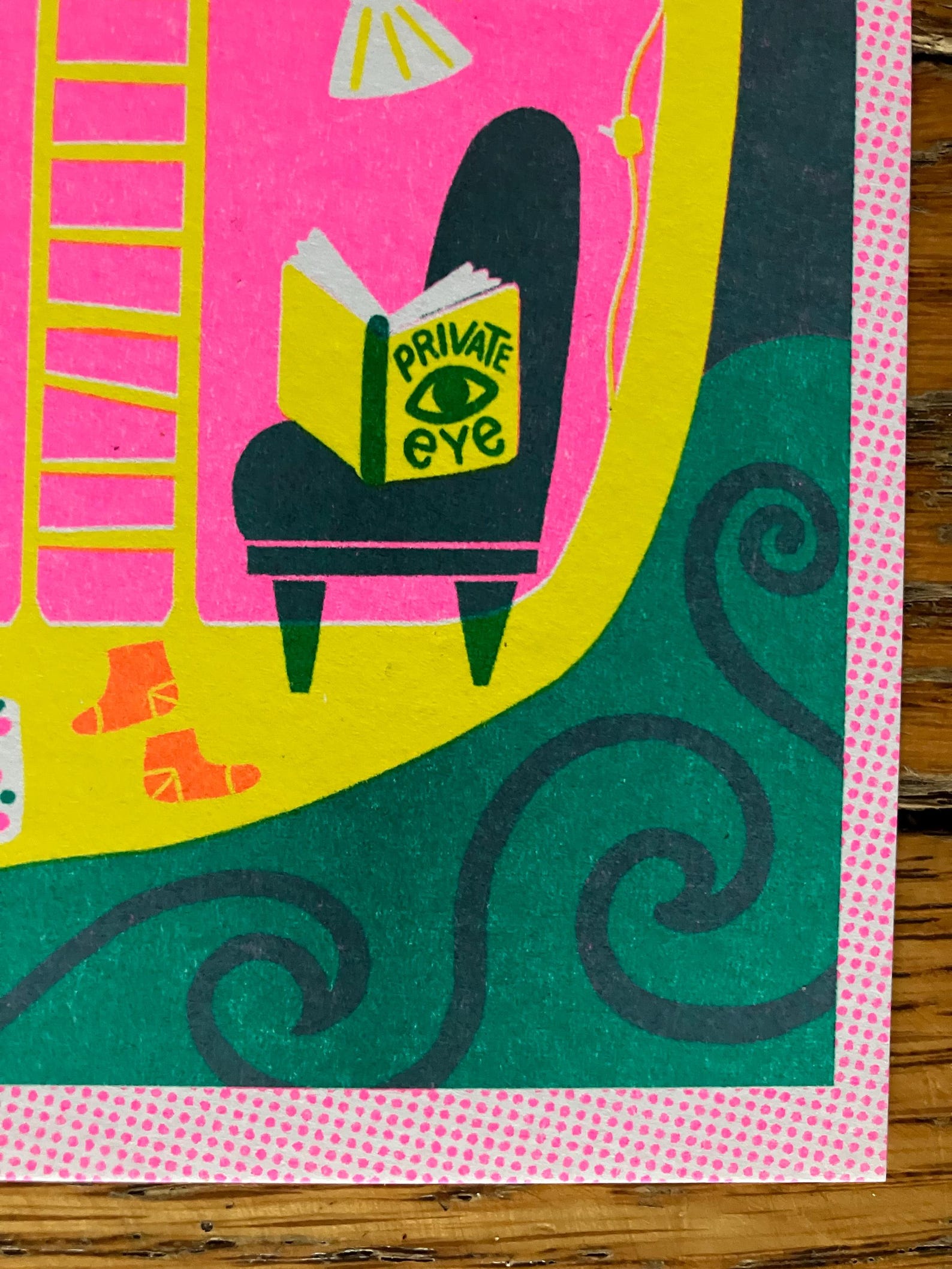 8.5x11" Celestial Houseboat Girl With Sea Captain Cat and Dog Riso ...