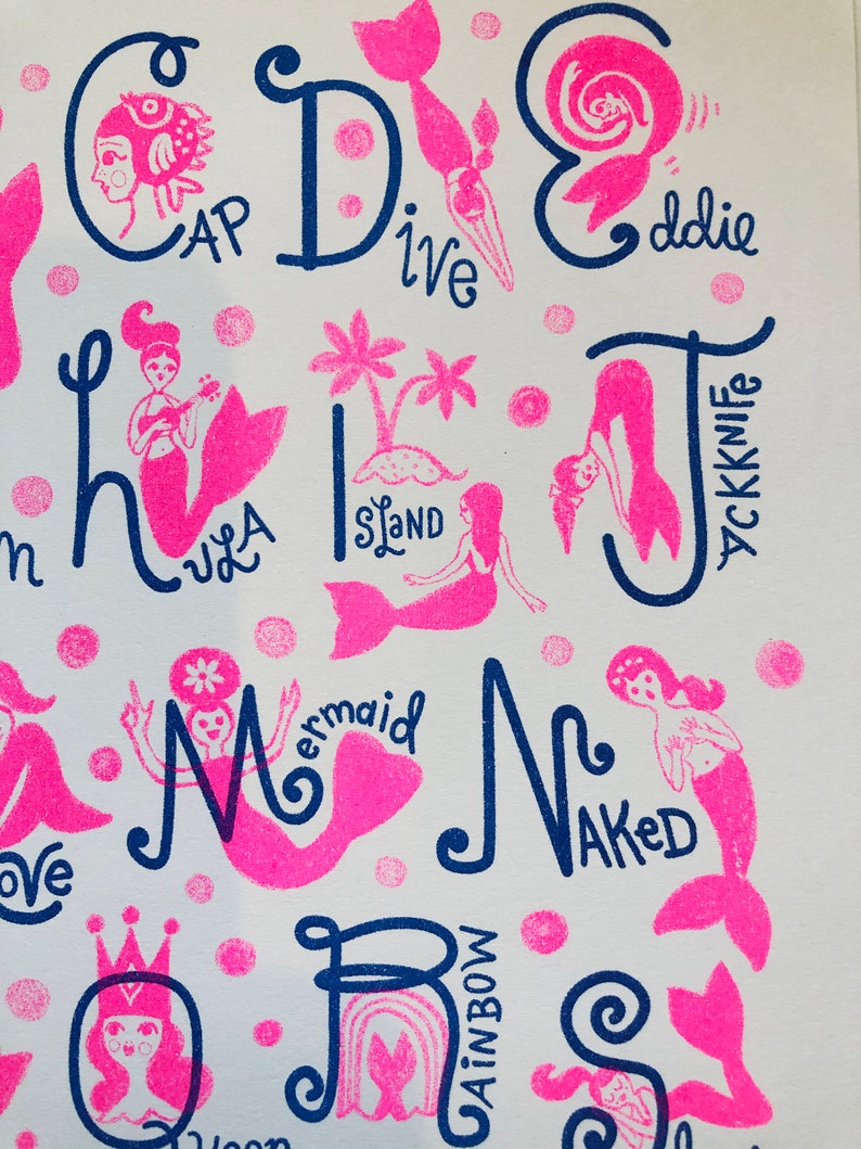 Mermaid Alphabet | Etsy