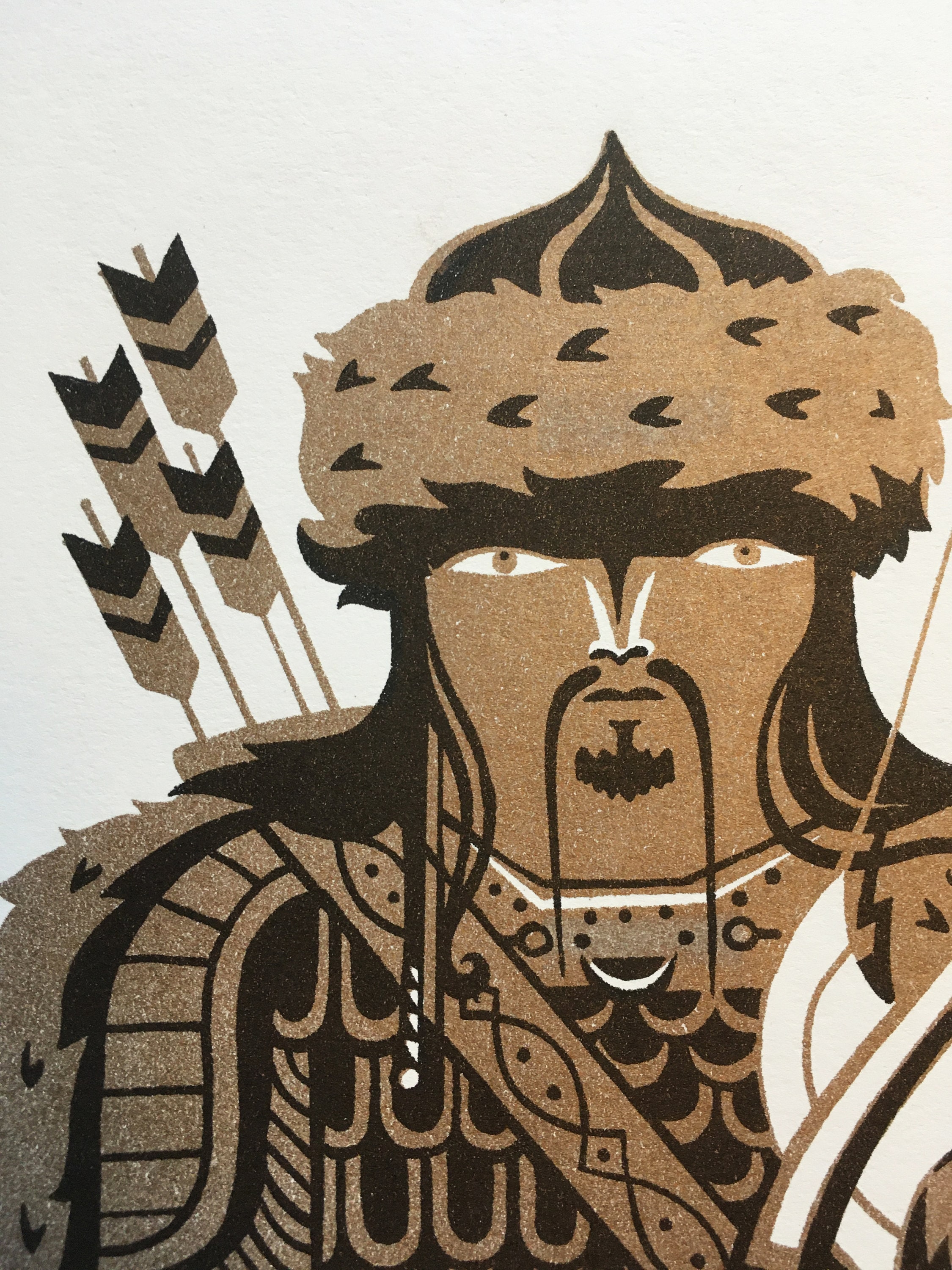 Mongol Warrior Drawing