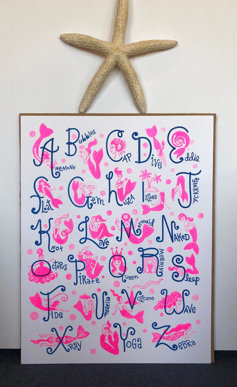 Mermaid Alphabet | Etsy