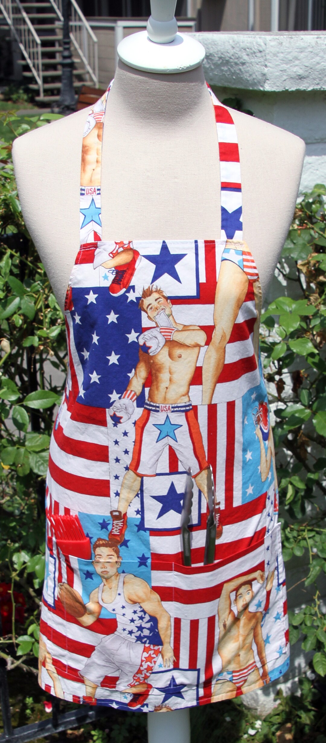 Sexy Olympians, America's Pride Full Length Apron - Etsy