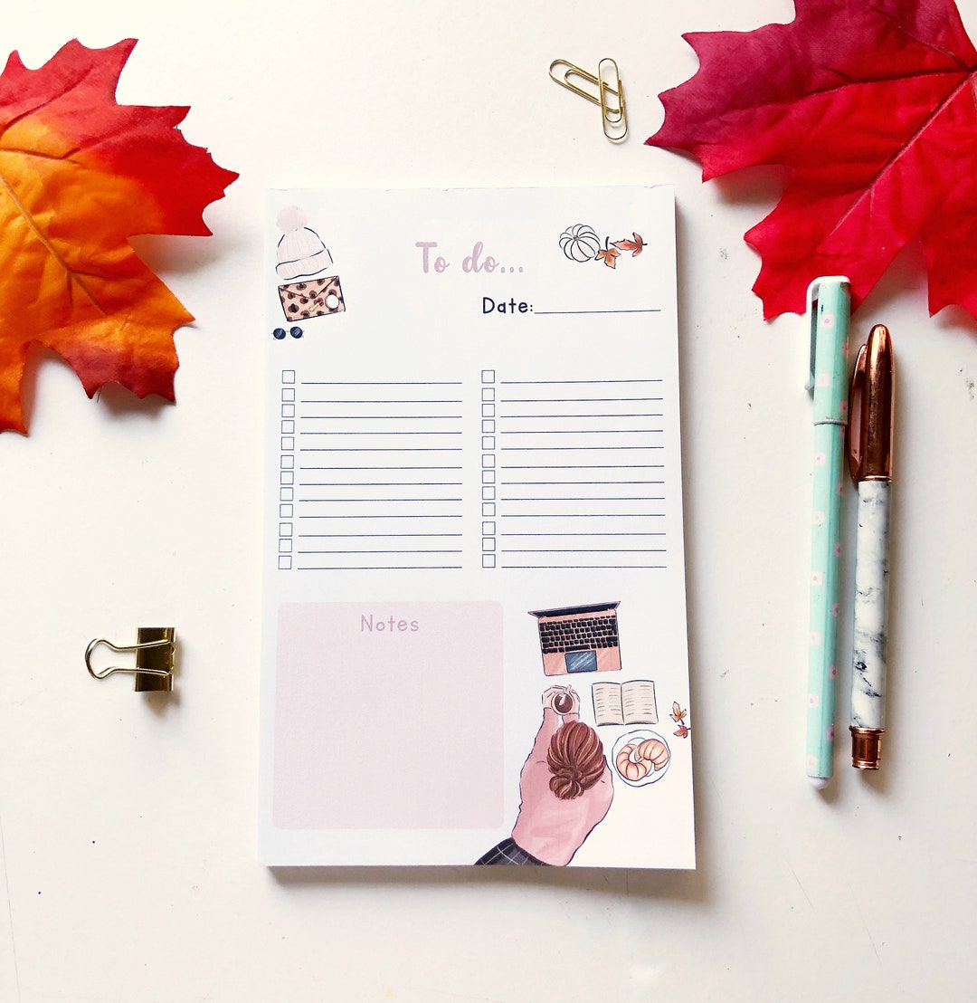 Daily Planner Notepad, Fashion Notepad, Daily Organizer, Organizer ...