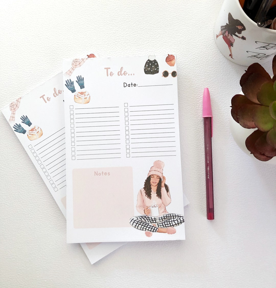 Fashion Notepad, Daily Planner Notepad, Daily Organizer, Organizer ...