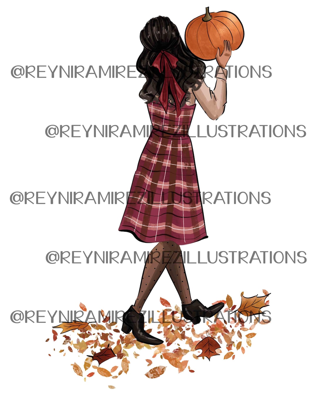 Autumn Clipart, Girl Reading Clip Art, Pumpkin Season Art, Fall Girl ...