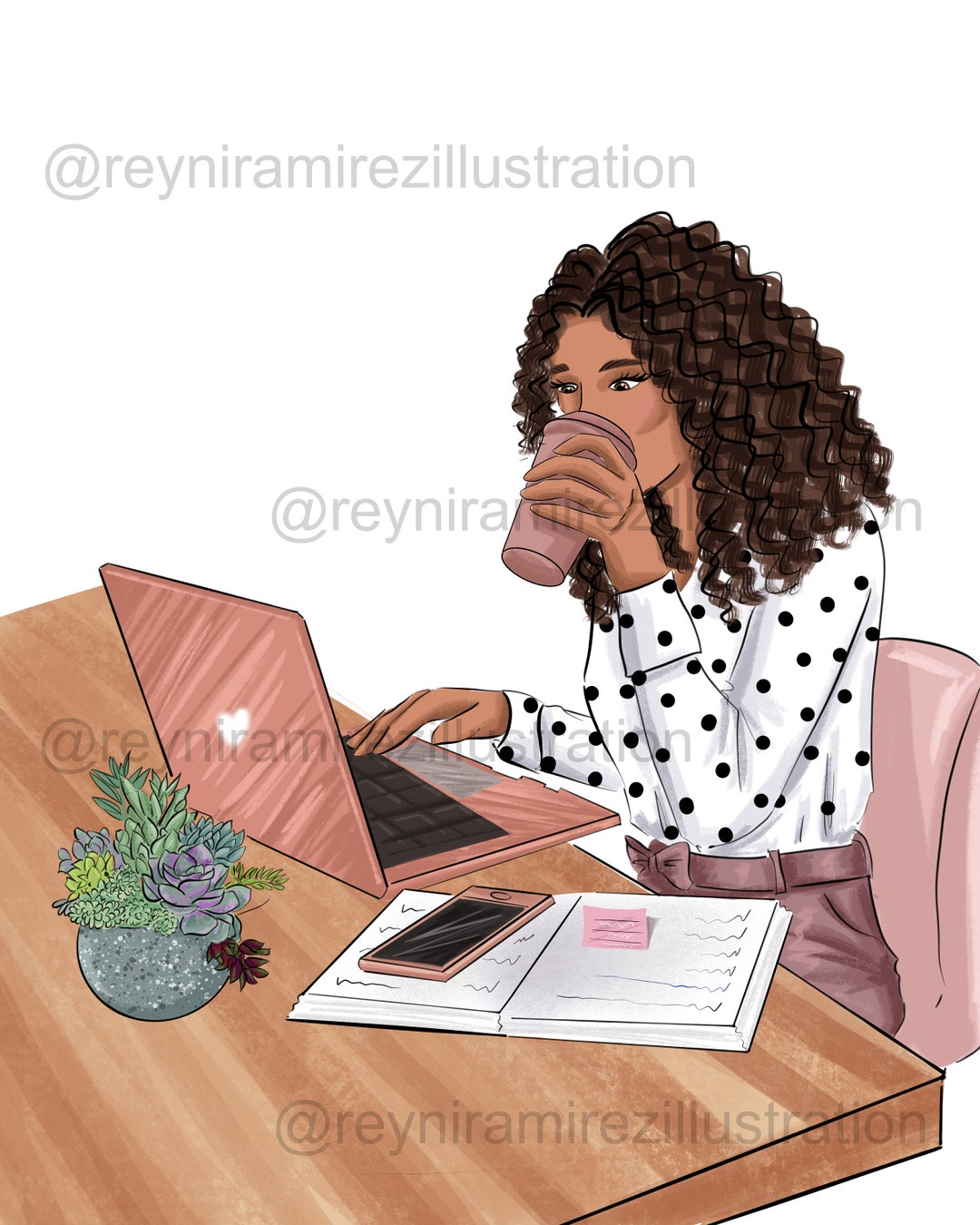 Girl Boss Clip Art, Fashion Clip Art, Fashion Illustration, Girl Boss ...