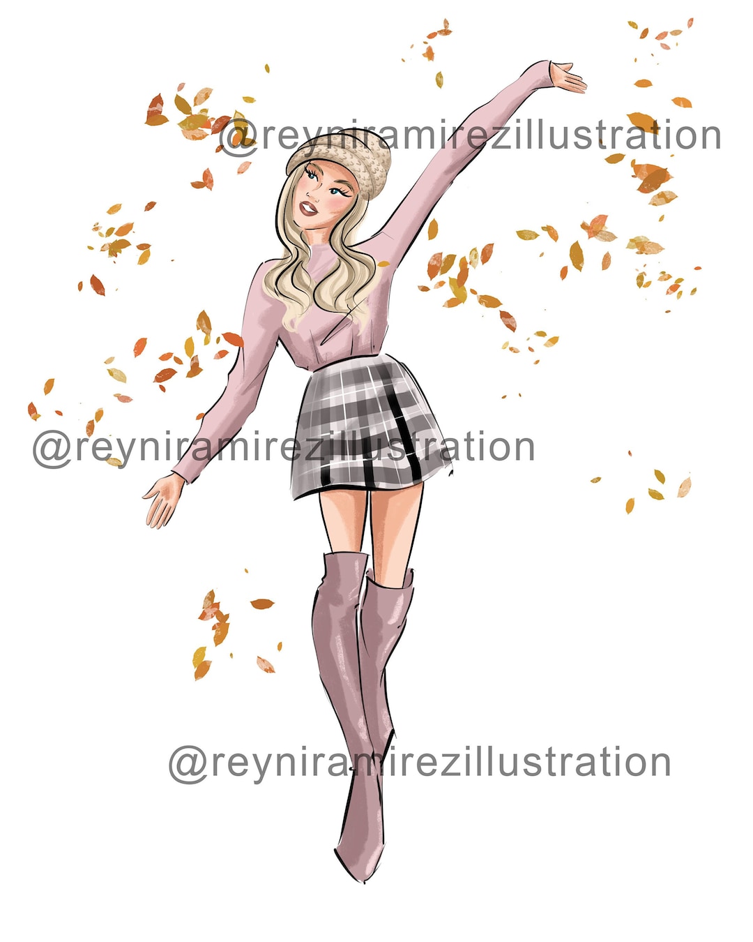 Fashion Clipart, Autumn Clipart, Fall Clipart, Urban Girl Clipart ...