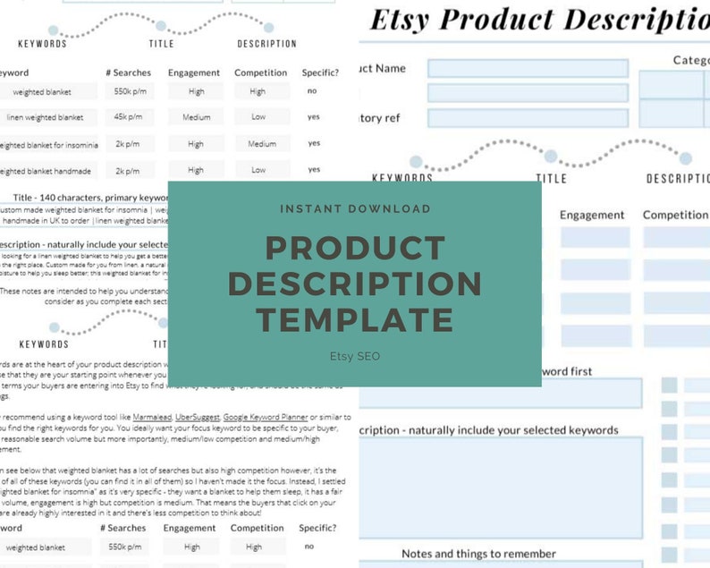 Etsy Product Description Template Etsy SEO Template Etsy - Etsy