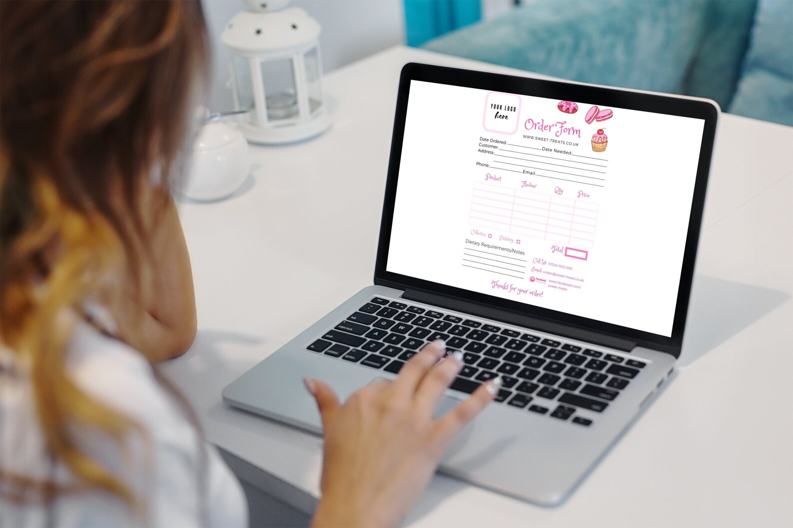 Sweet Treats Order Form Template Bakery Template Cake Business Order ...