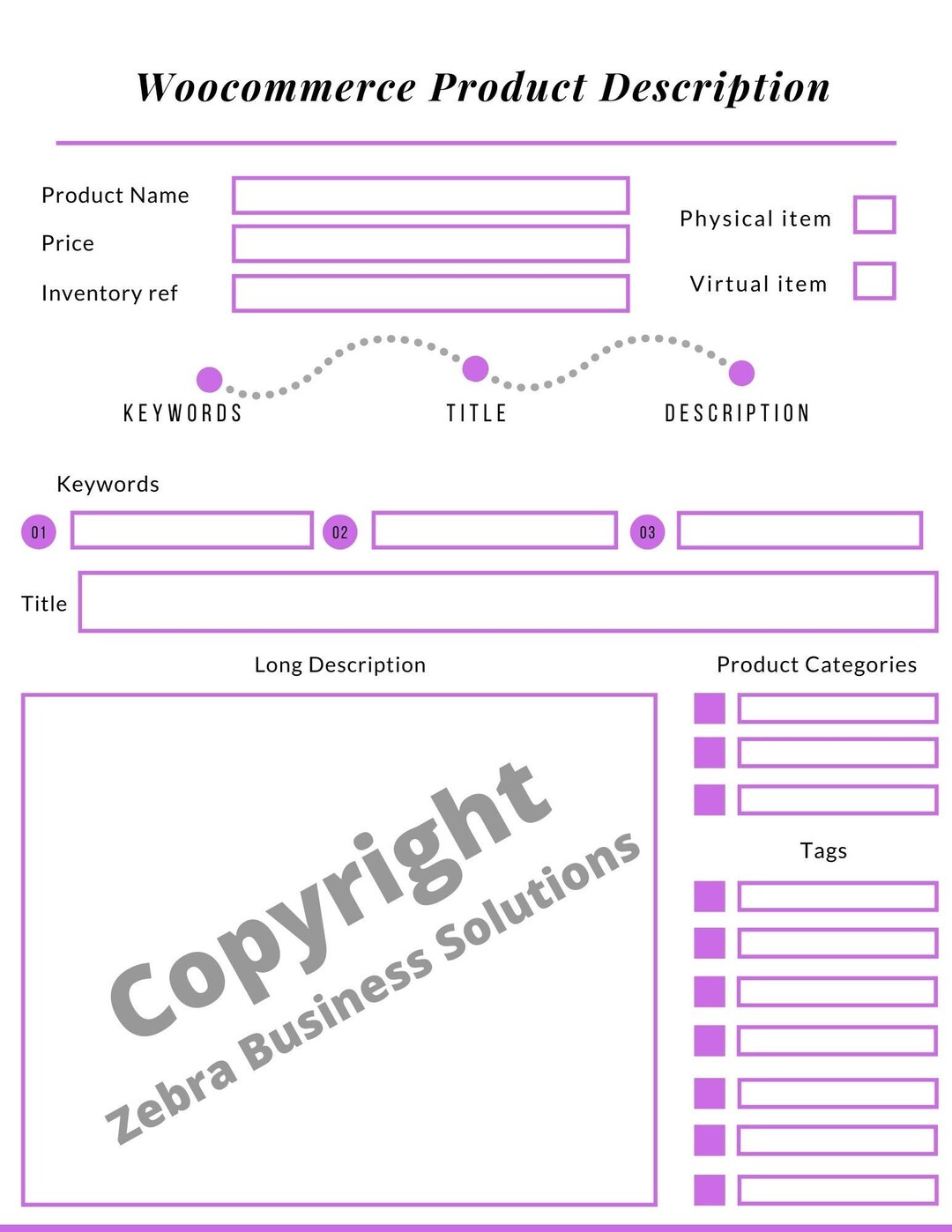Woocommerce Product Description Template | Product Listing Template ...