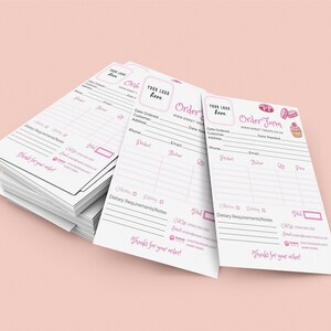 Sweet Treats Order Form Template Bakery Template Cake Business Order ...