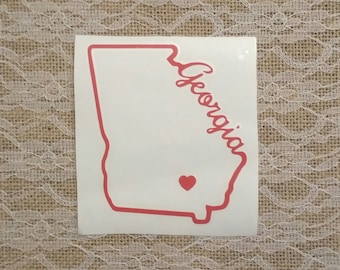 Georgia state decal | Etsy