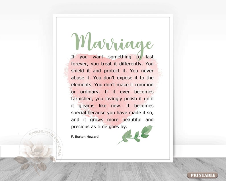 Marriage Definition Printable Marriage Quote PRINTABLE DIY - Etsy