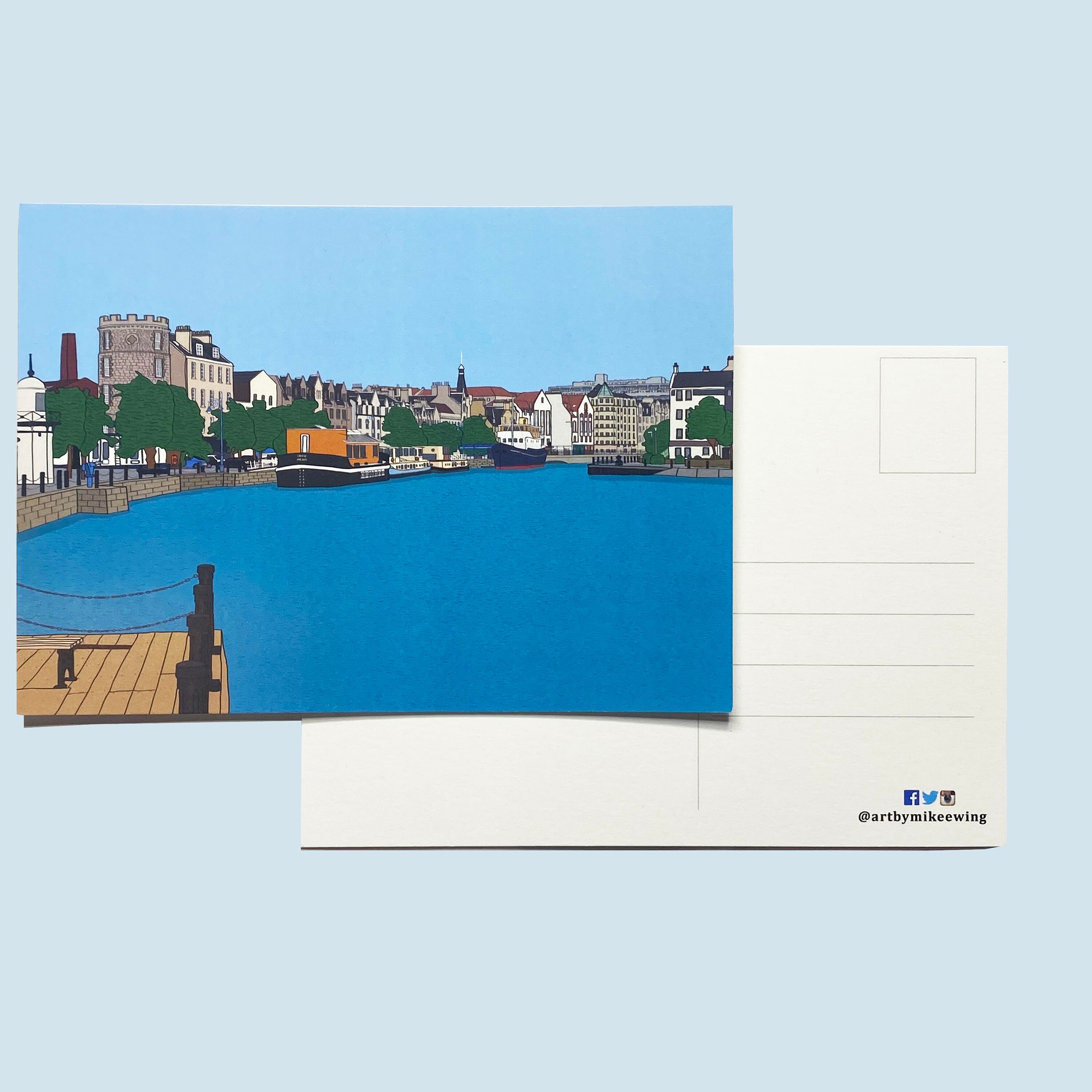 The shore Leith Edinburgh postcard | Etsy