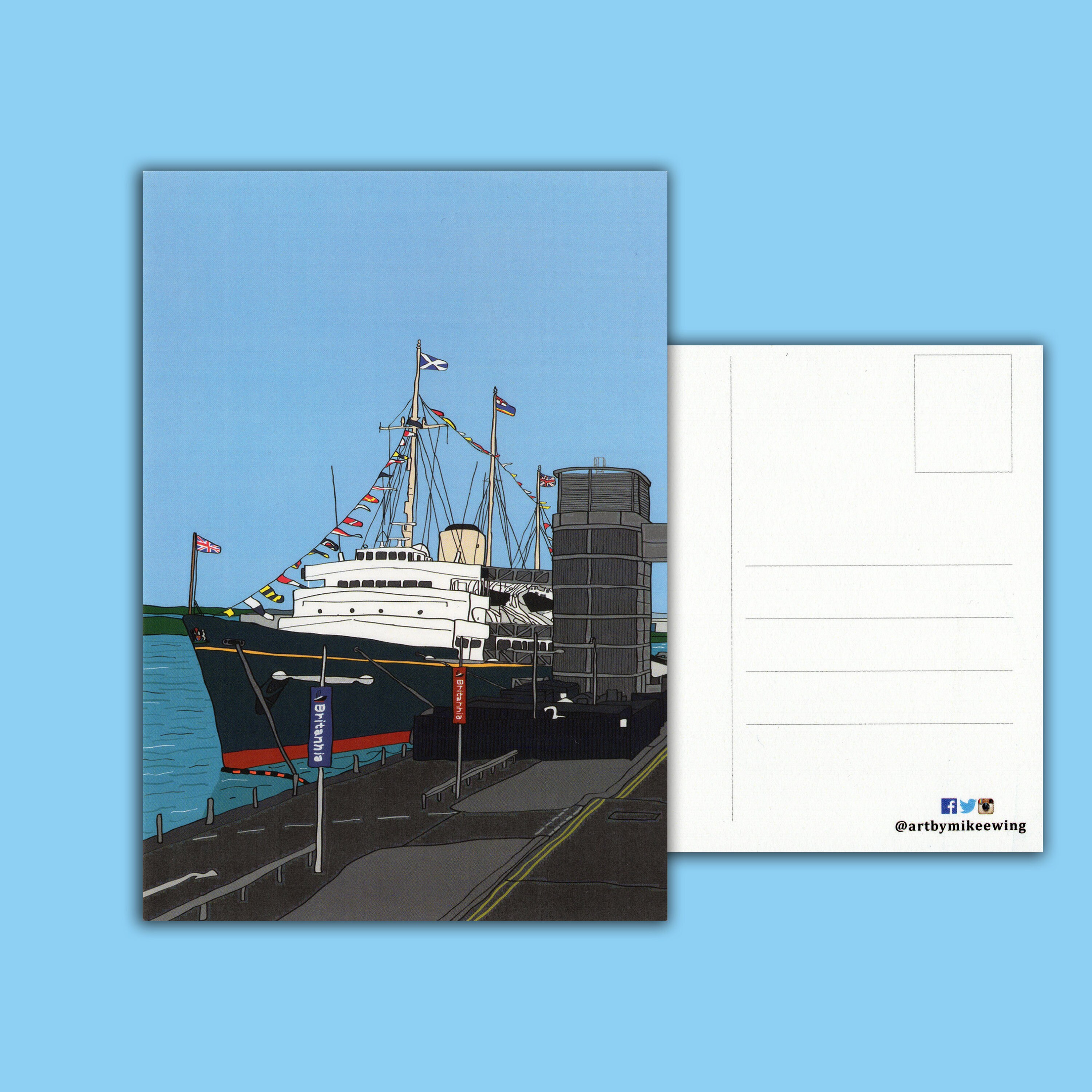 The Royal Yacht Britannia Postcard - Etsy