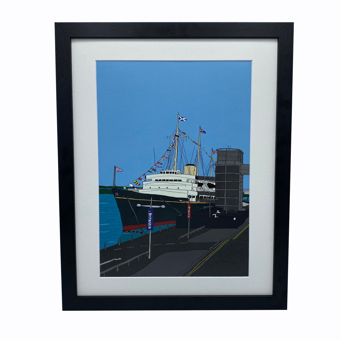 The Royal Yacht Britannia Print - Etsy