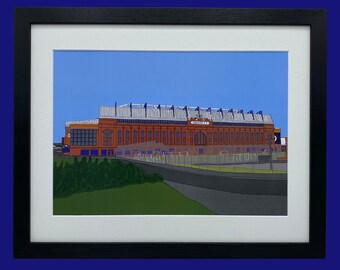 Ibrox Stadium Print - Etsy UK