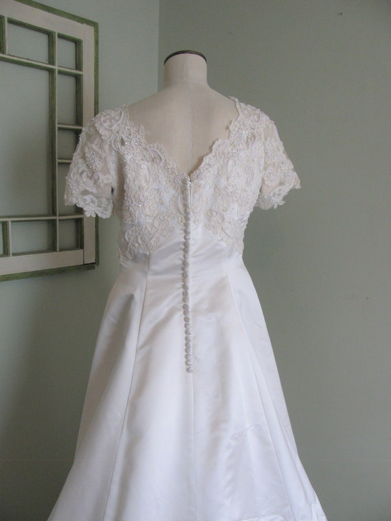 Vintage Regency Inspired Wedding Dress, Lace Wedding … - Gem