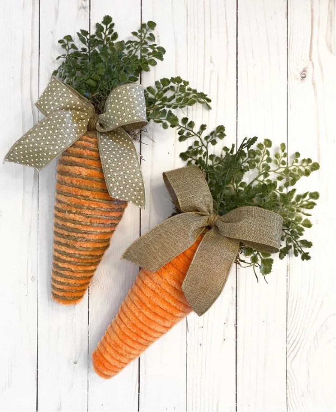 Easter Wreath Attachment, Yarn Wrapped Carrot, Easter Decoration, Photo ...