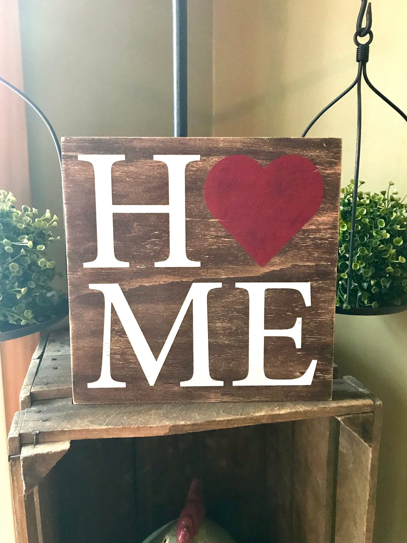 Wooden Home Sign-rustic Wood Sign-housewarming Gift-home - Etsy