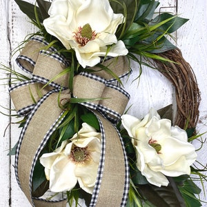 Magnolia Wreath, Everyday Wreath, Year Round Wreath, Mantel Decor ...