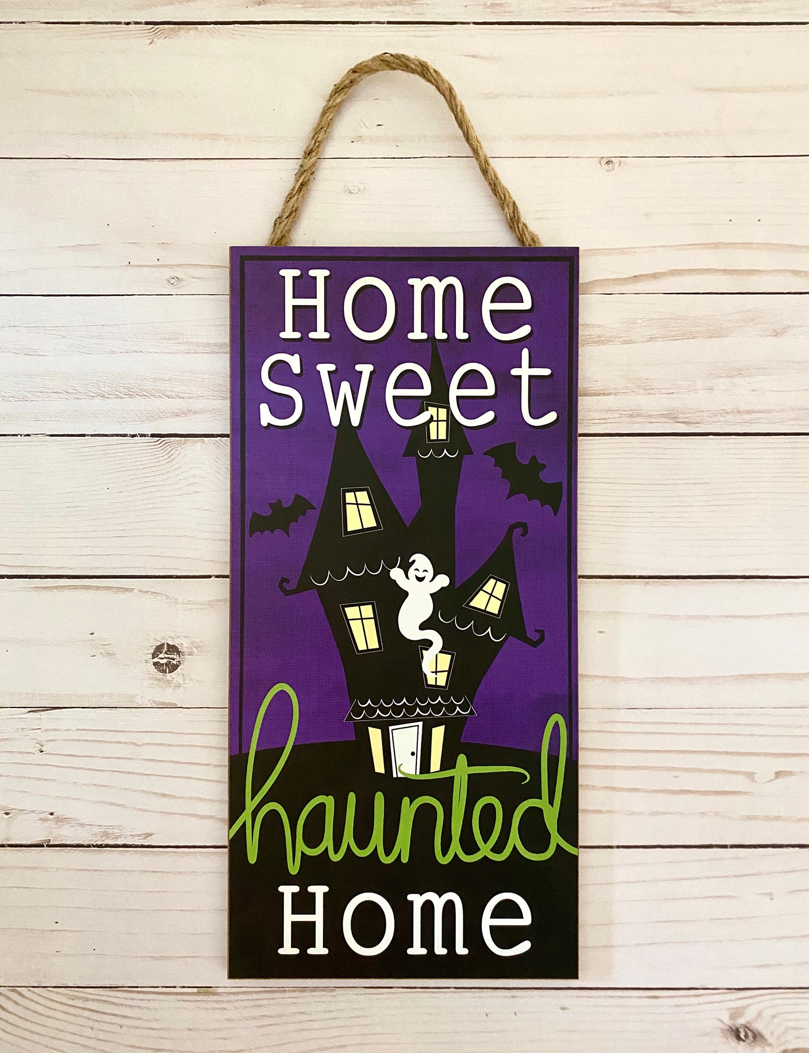 Halloween Sign Haunted House Sign Halloween Wreath Sign - Etsy