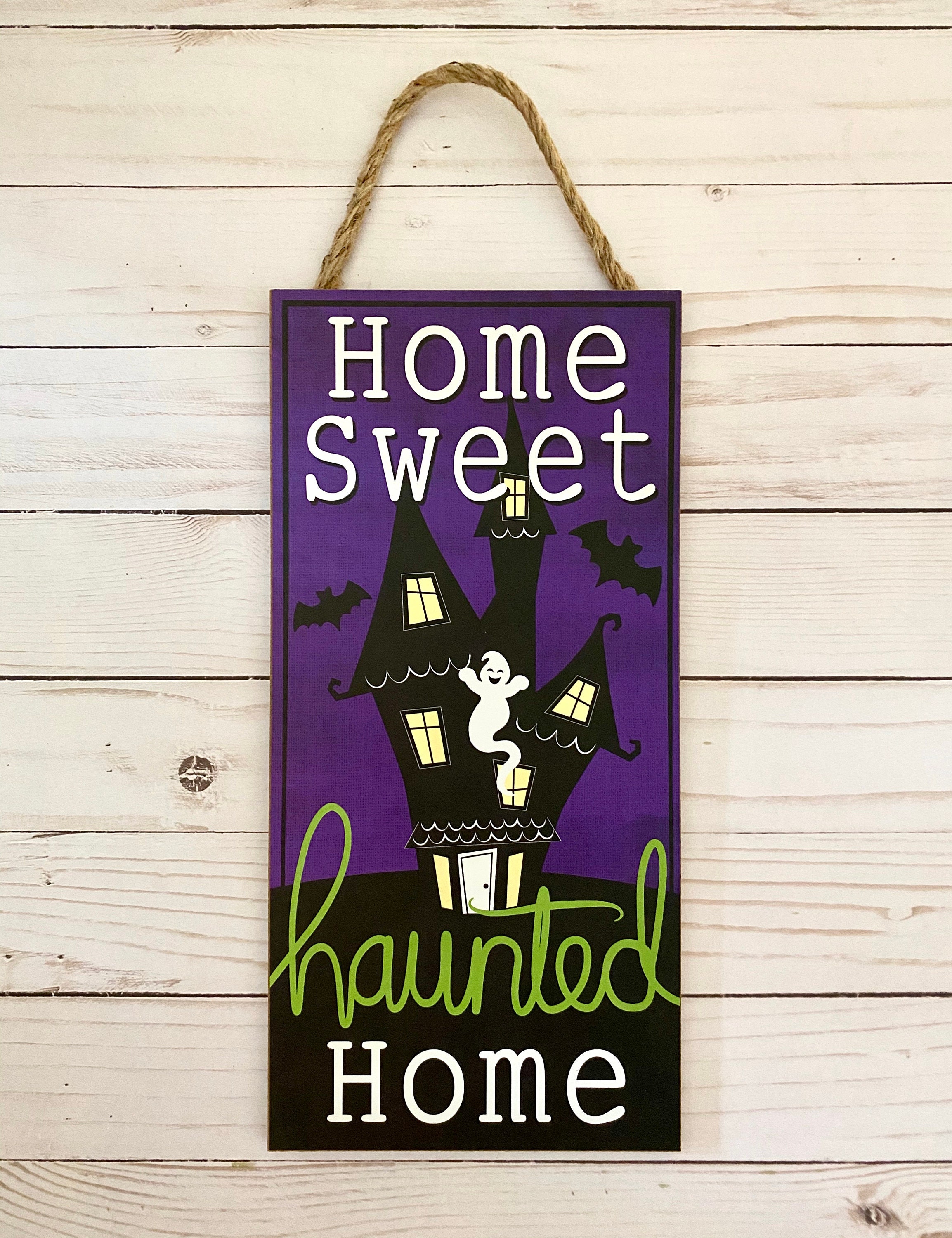 Halloween Sign Haunted House Sign Halloween Wreath Sign | Etsy