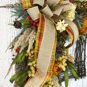 Fall Square Wreath, Wreath for Fall, Rustic Fall Wreath, Fall Decor ...