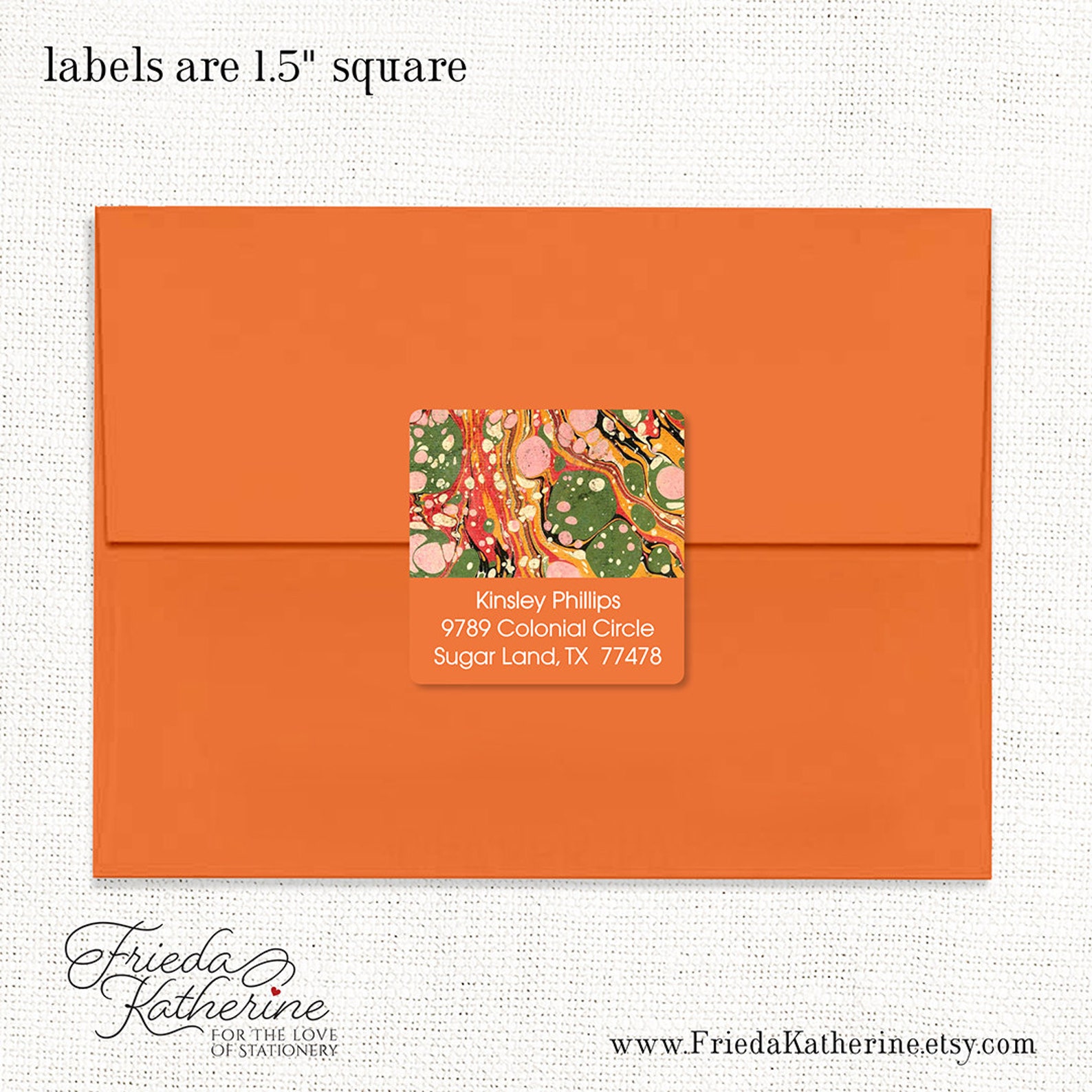 Personalized Return Address Label Vintage Marble Paper - Etsy