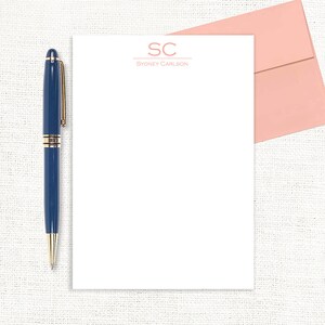 Personalized Notepad - GRAND MONOGRAM - Custom Monogrammed Stationery ...