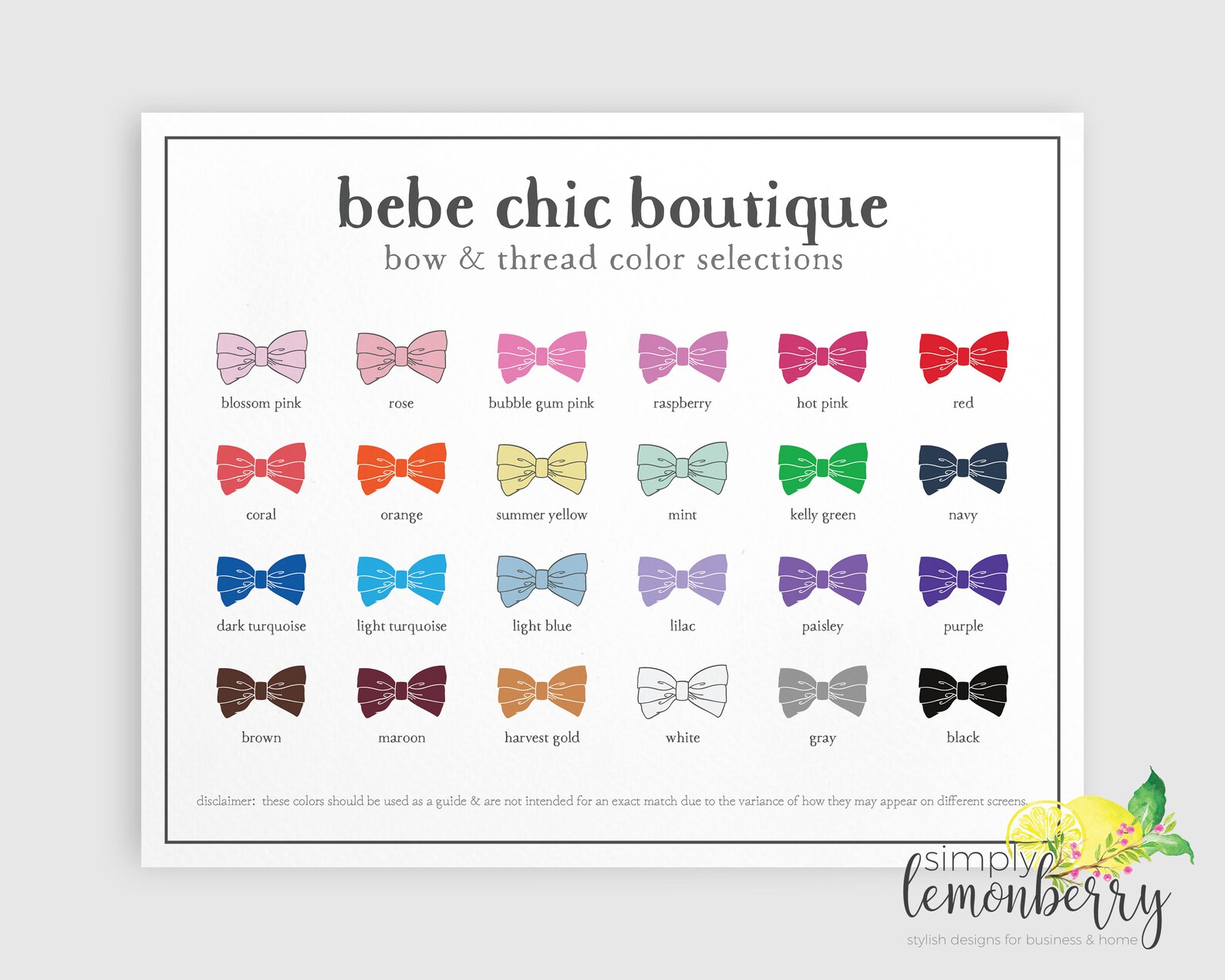 Custom Color Chart Custom Fabric Samples Chart Customized | Etsy