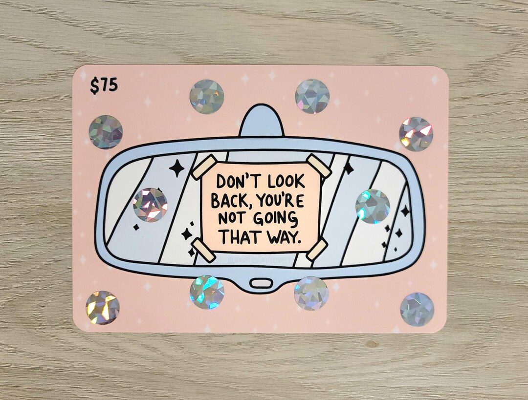 Don't Look Back Scratch off Savings Challenge | Cash Stuffing - Etsy