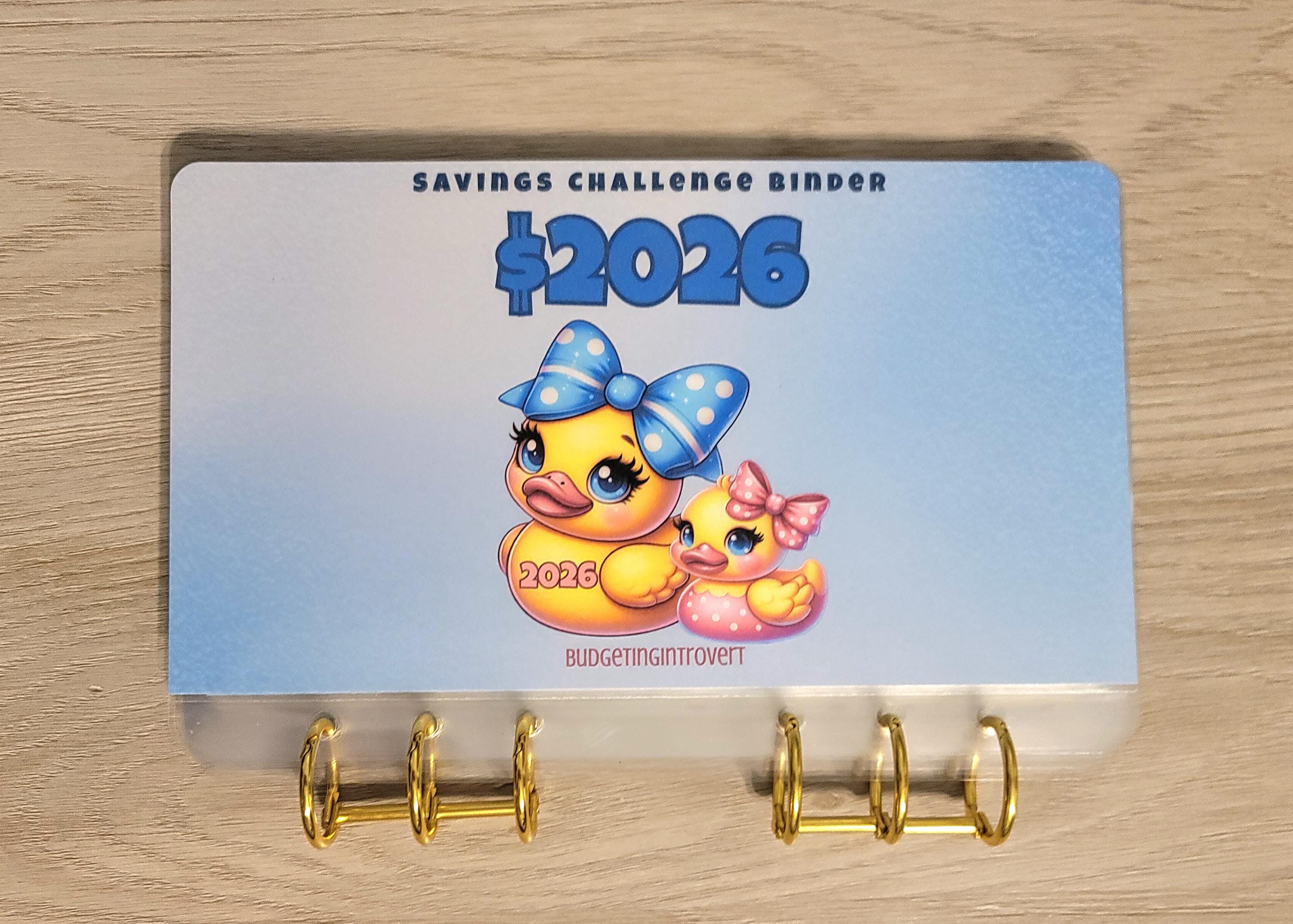2026 Rubber Ducky Themed Monthly Savings Challenge Binder | Cash ...