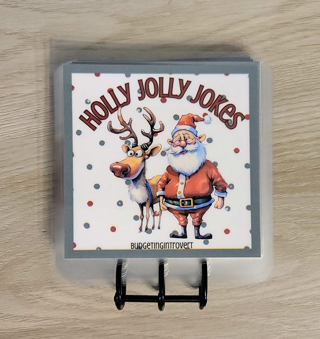 Holly Jolly Jokes Mini Savings Challenge Binder | Christmas Budgeting ...