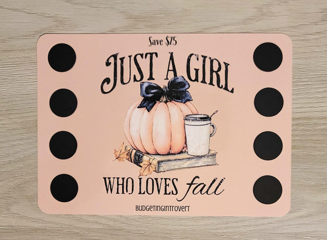 Just A Girl Who Loves Fall Scratch off Savings Challenge - Etsy