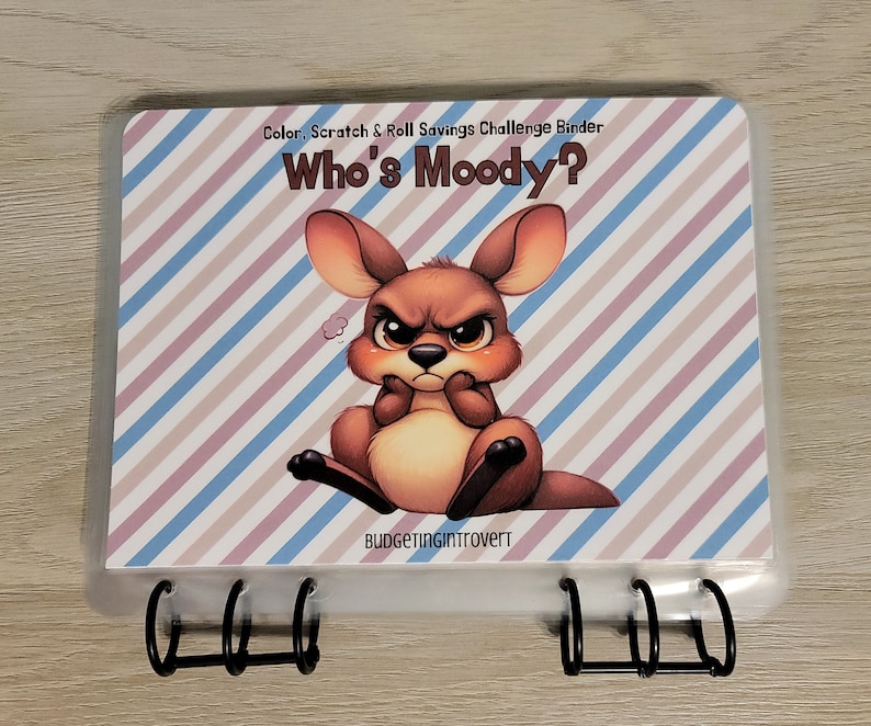 Who's Moody Animal Scratch, Roll, & Save Challenge Binder - Etsy