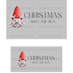 Christmas Shut the Box Savings Challenge | Digital Download - Etsy