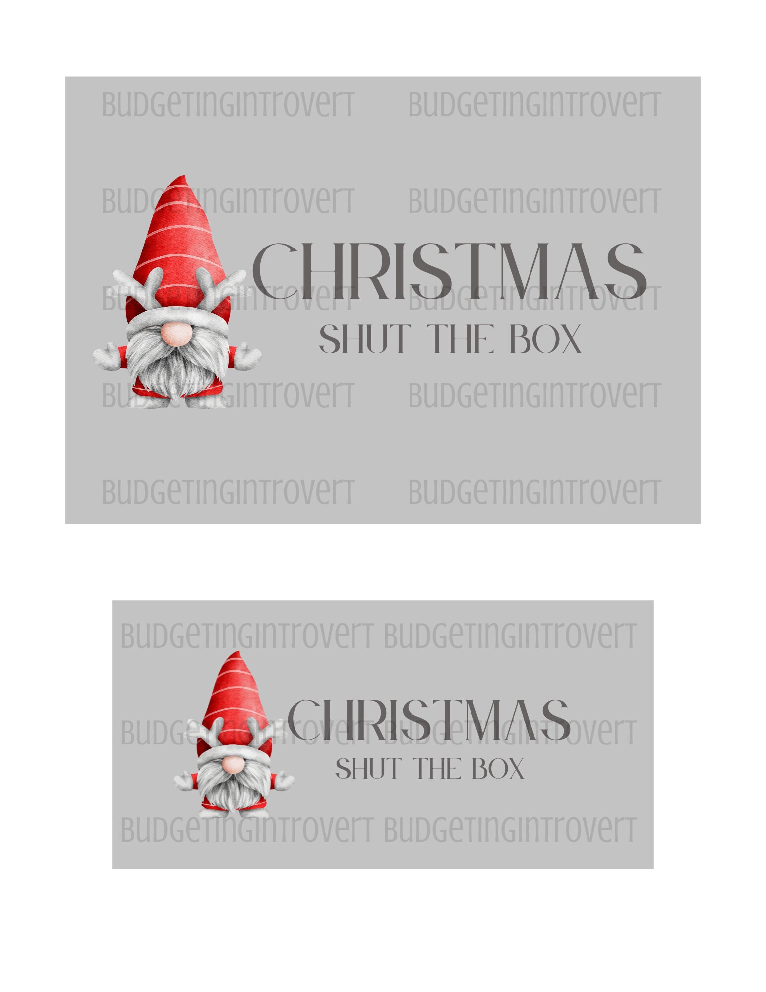 Christmas Shut the Box Savings Challenge | Digital Download - Etsy