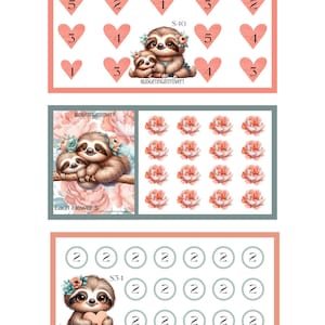 Happy Sloths Mini Savings Challenges | Digital Download - Etsy
